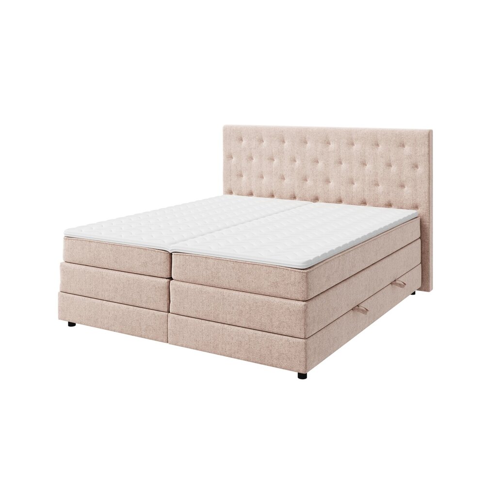 Boxspringbett - beige - H3 - 180x200 cm | Online bei ROLLER kaufen