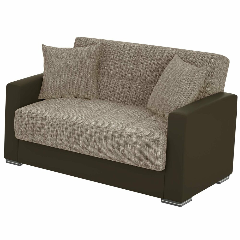 2-Sitzer Sofa - braun - mit Liegefunktion und Staukasten | Online bei ...