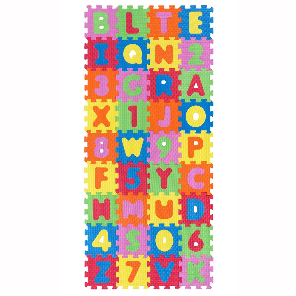Puzzlematte ZAHLEN&ABC - bunt - 16x16 cm | Online bei ROLLER kaufen
