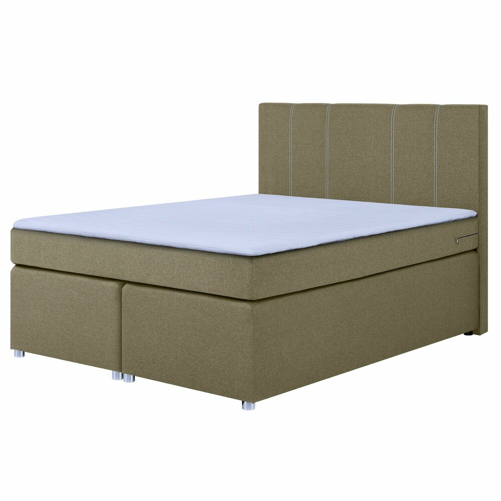 Boxspringbett - beige - H3 - Bonell-Federkern - 160x200 cm | Online bei ...