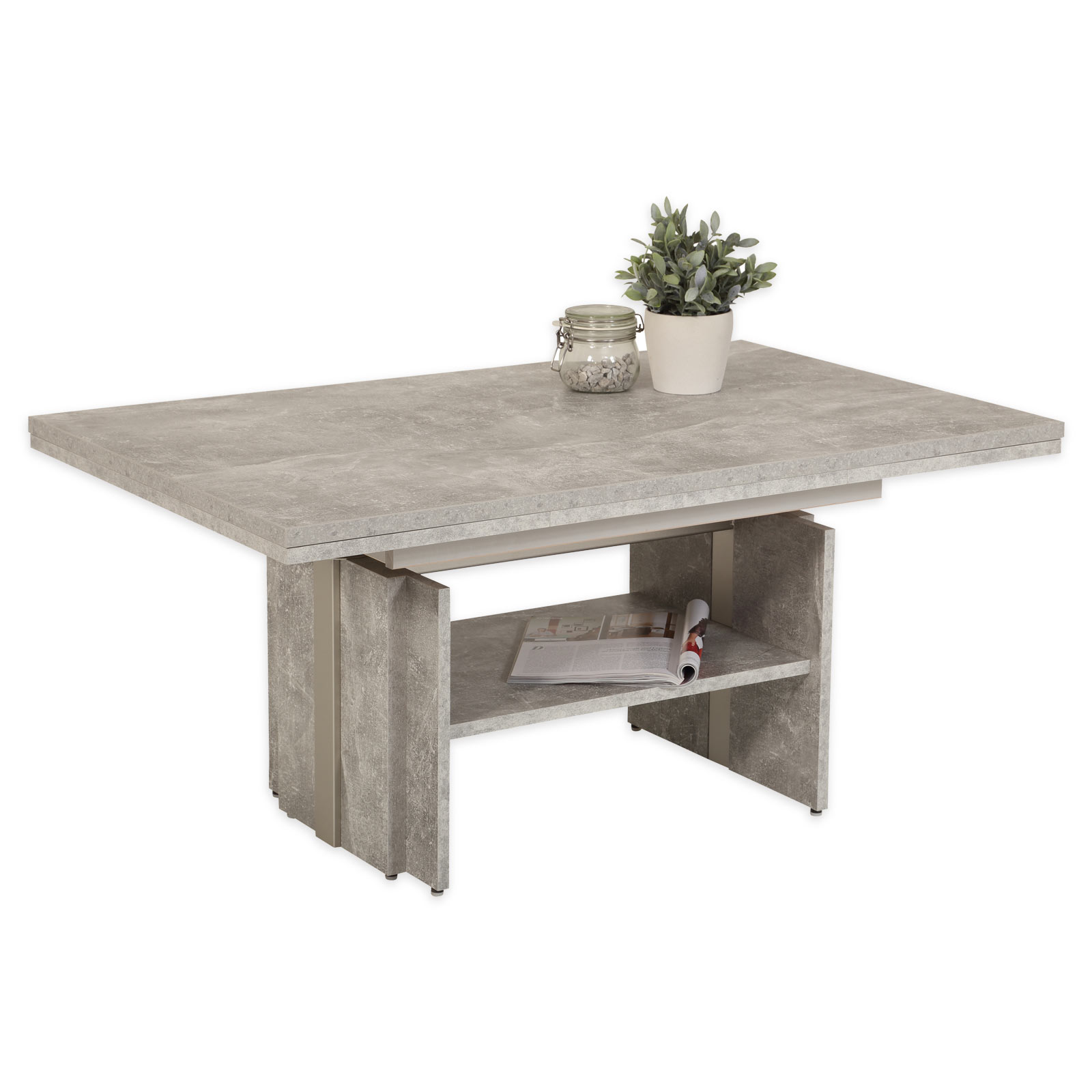 Elegantes Roller Couchtisch Ausziehbar Bild