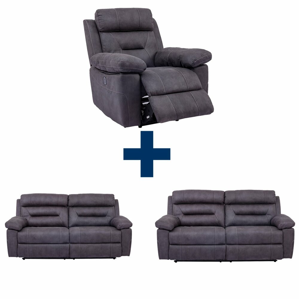 Angebot Roller Set TARANTELLA - 2 Sofas mit Sessel - mit