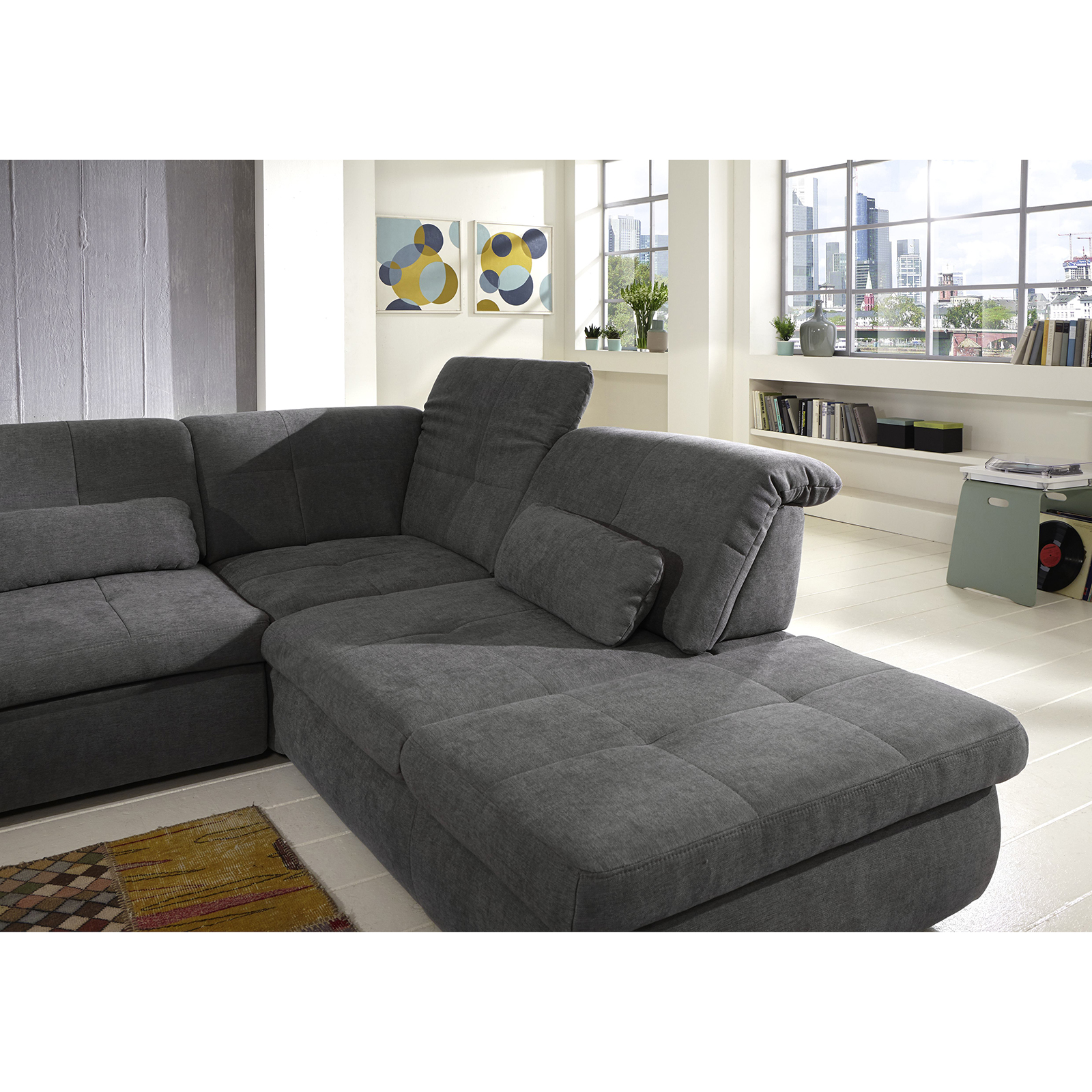 Wohnlandschaft anthrazit  mit Relaxfunktion  Online bei ROLLER kaufen