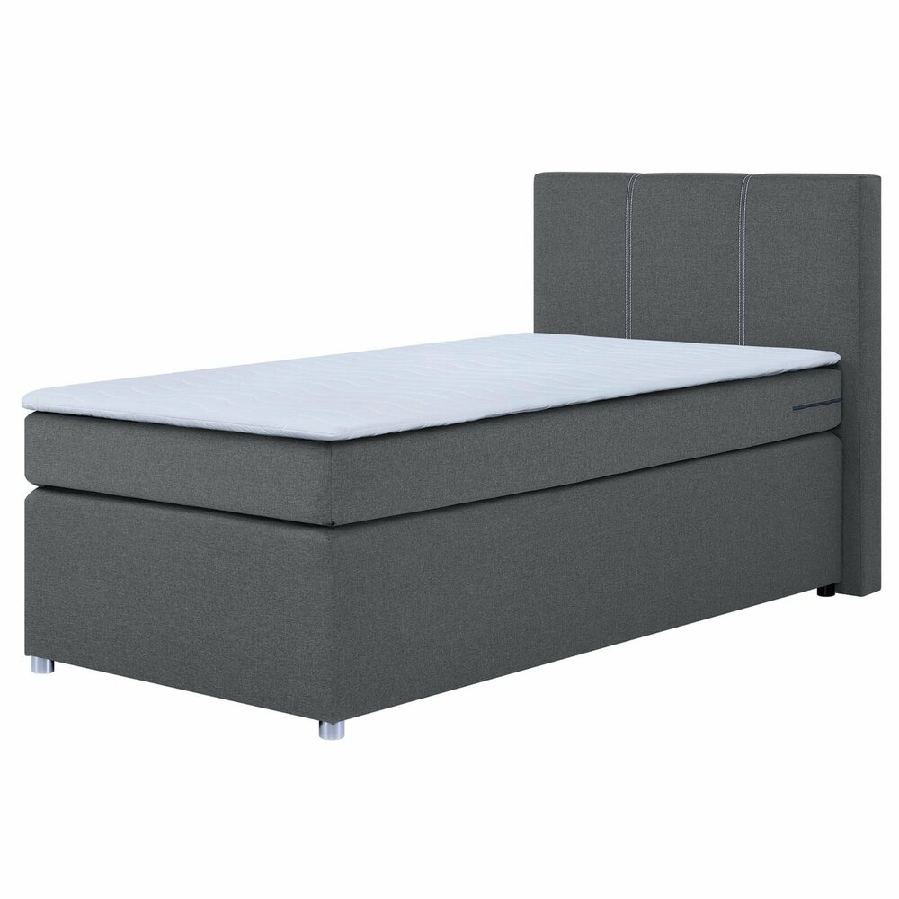 Boxspringbett - silver - H3 - Bonell-Federkern - 90x200 cm | Online bei ...