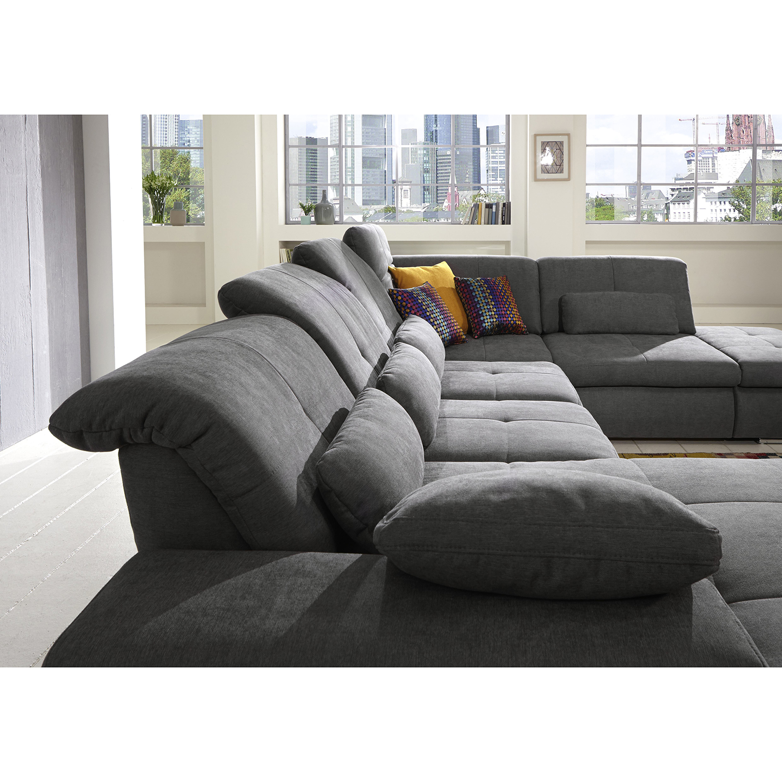 Wohnlandschaft anthrazit  mit Relaxfunktion  Online bei ROLLER kaufen