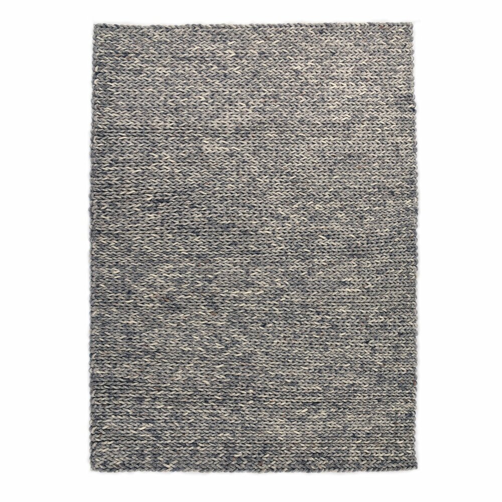 Teppich ARLBERG - natur grau - handgewebt - 70x140 cm | Online bei ...